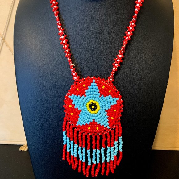 Jewelry | Native American Style Seed Bead Necklace | Poshmark